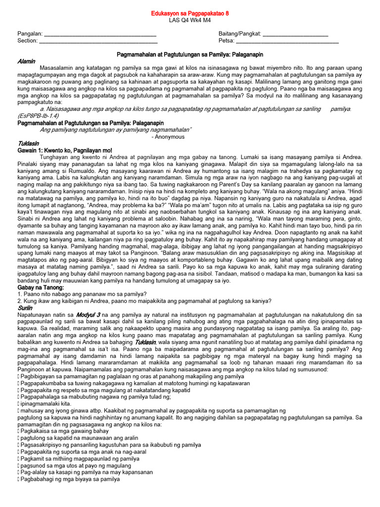 LAS ESP8 Week 4 | PDF