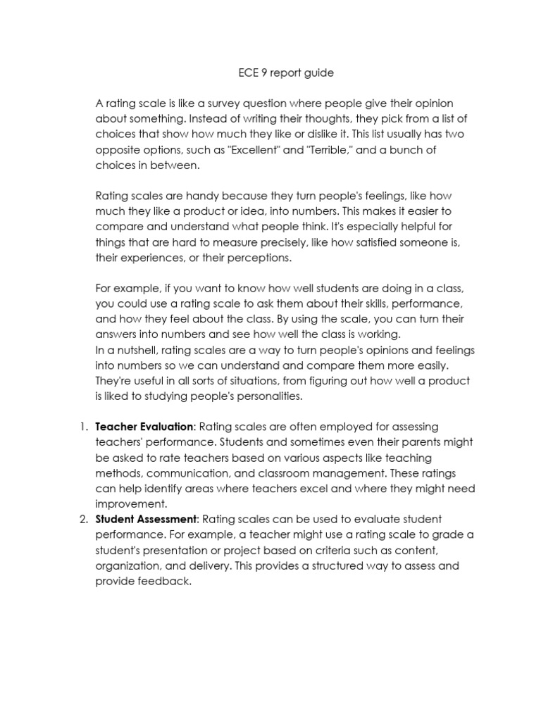 Report Guide | PDF | Quantitative Research | Evaluation