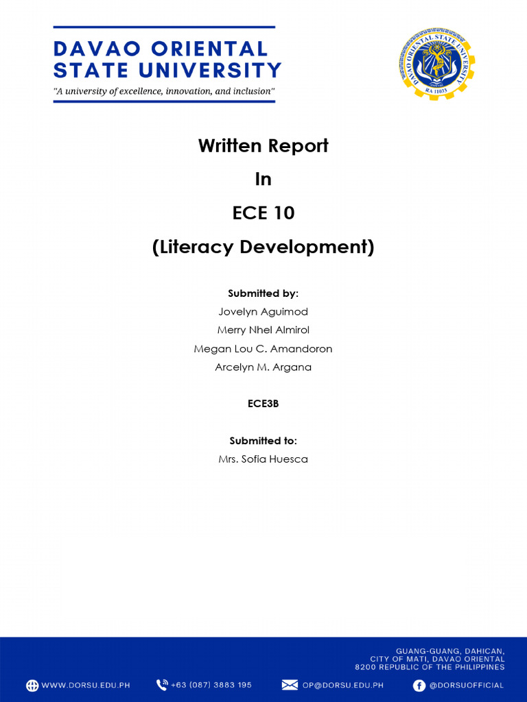 WRITTEN REPORT ECE10 1 Final2 | PDF | Second Language Acquisition ...