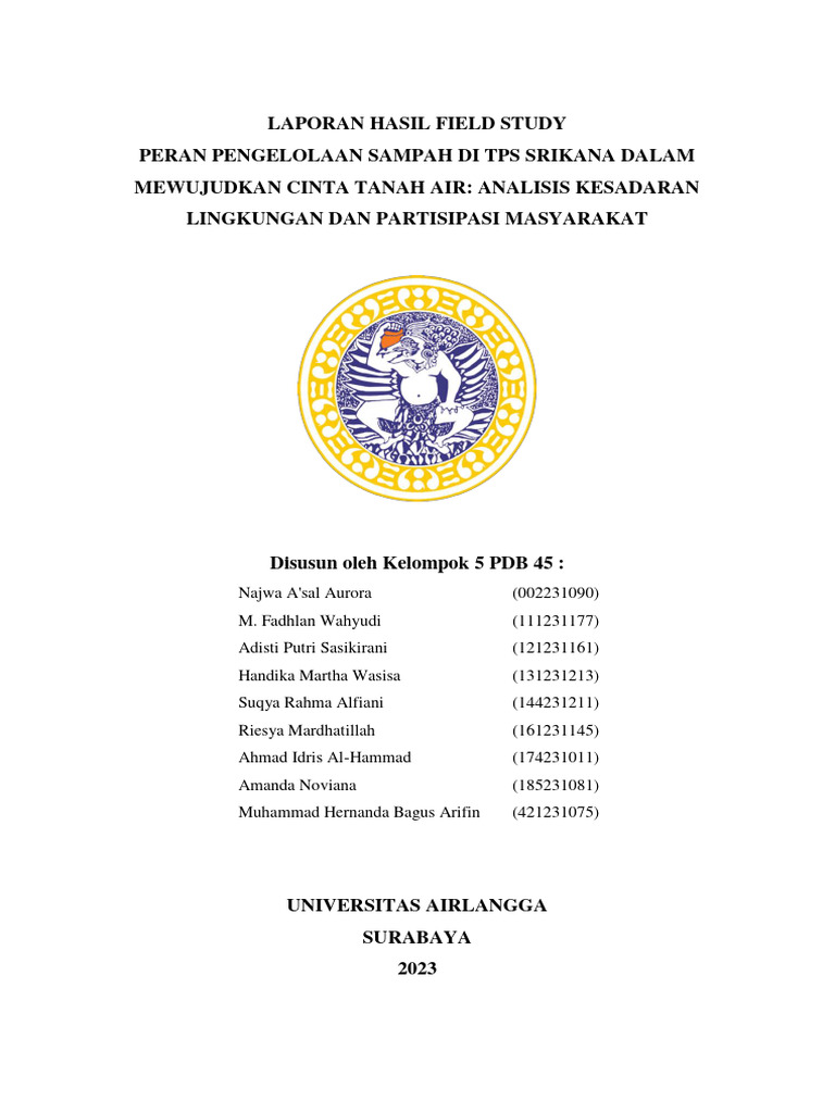 Laporan Field Study - Kelompok 5 | PDF