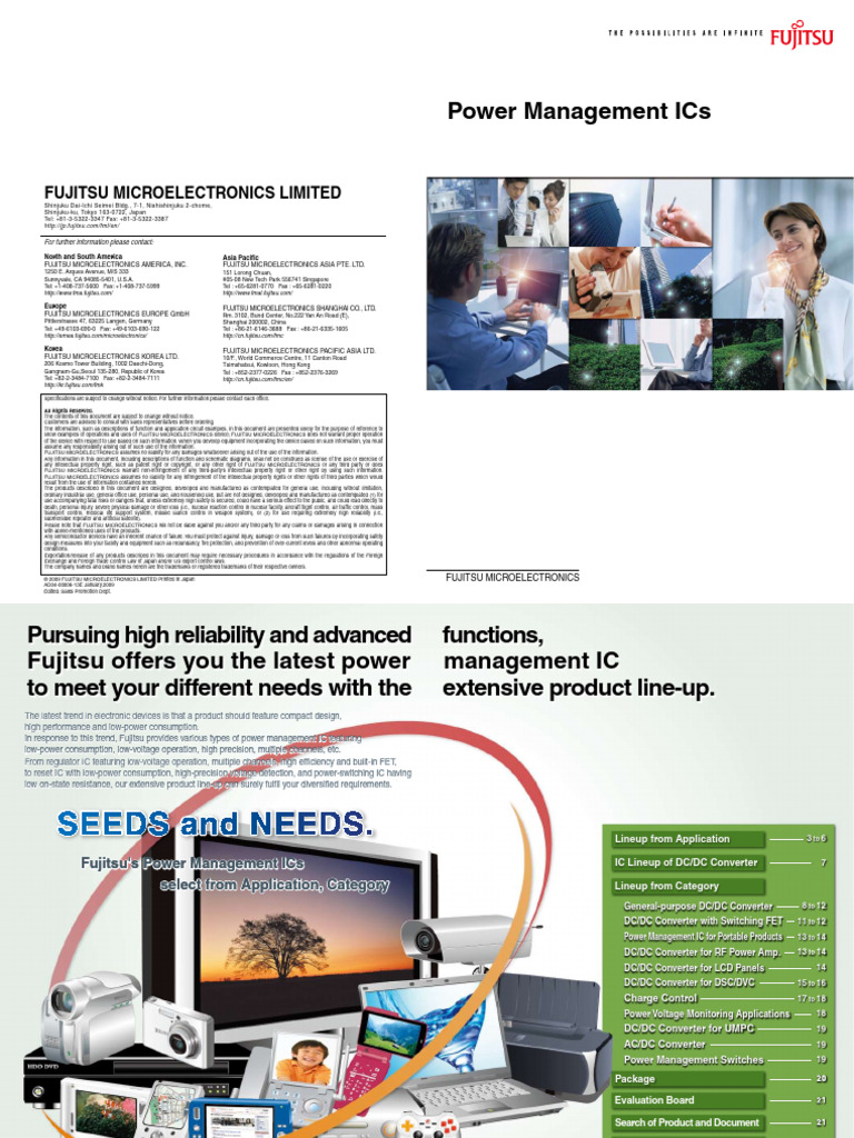 Power Management Ics: Fujitsu Microelectronics Limited | PDF | Power ...
