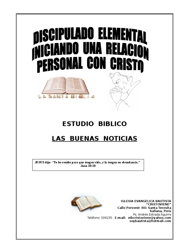 Buenas Noticias Discipulado Elemental-Estudio - Biblico-Rev | PDF | Cristo (título) | Pecado