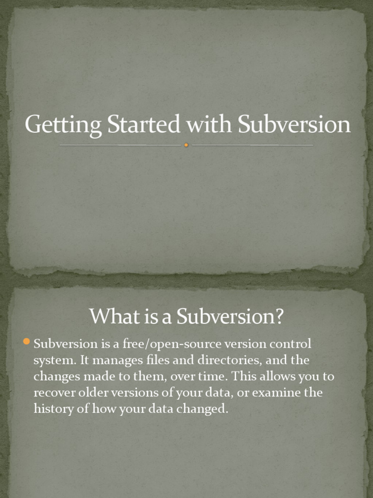 SVN Presentation | PDF