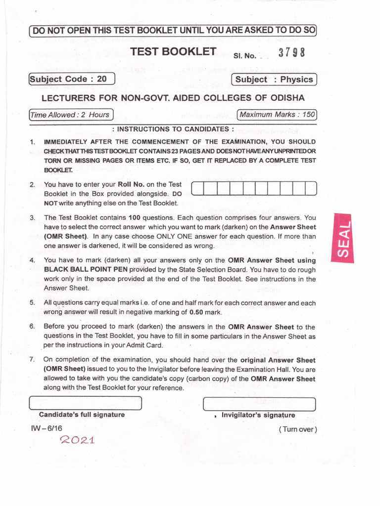 SSB Physics-2021 | PDF | Radioactive Decay | Neutrino