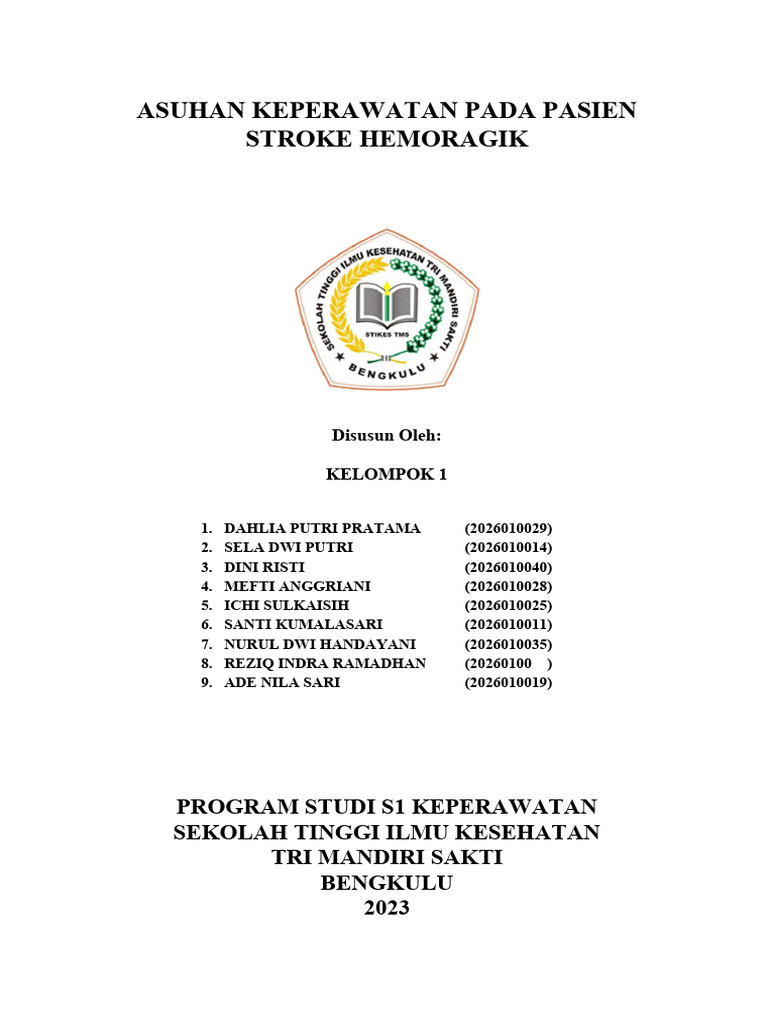 Askep - Stroke Hemoragik-2 | PDF | Sains & Matematika | Teknologi & Rekayasa