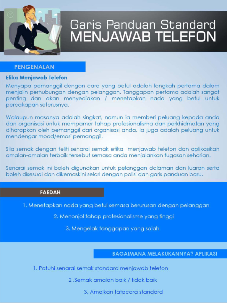 Panduan Menjawab Telefon | PDF