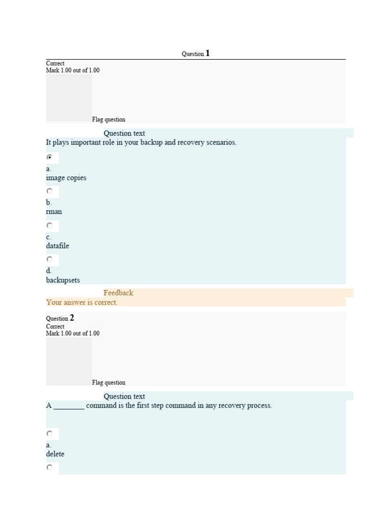 Advanced Database Management Systems Midterm | PDF | Backup | Computer File