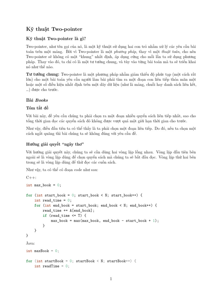 About Two Pointer | PDF