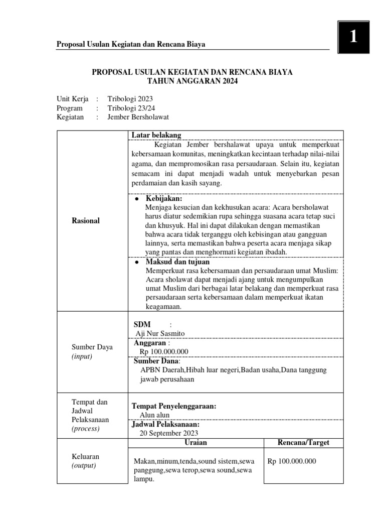 Proposal + LPJ | PDF