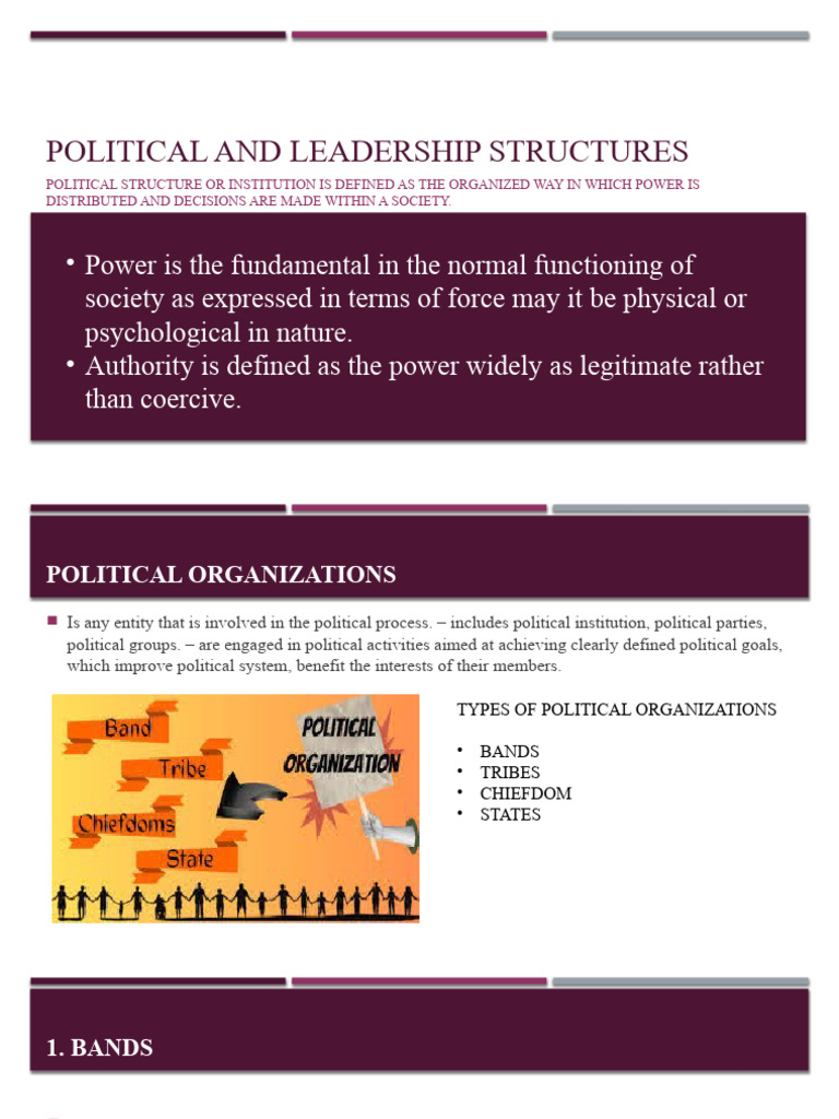 Political and Leadership Structure - UCSP | PDF | Society | Political ...