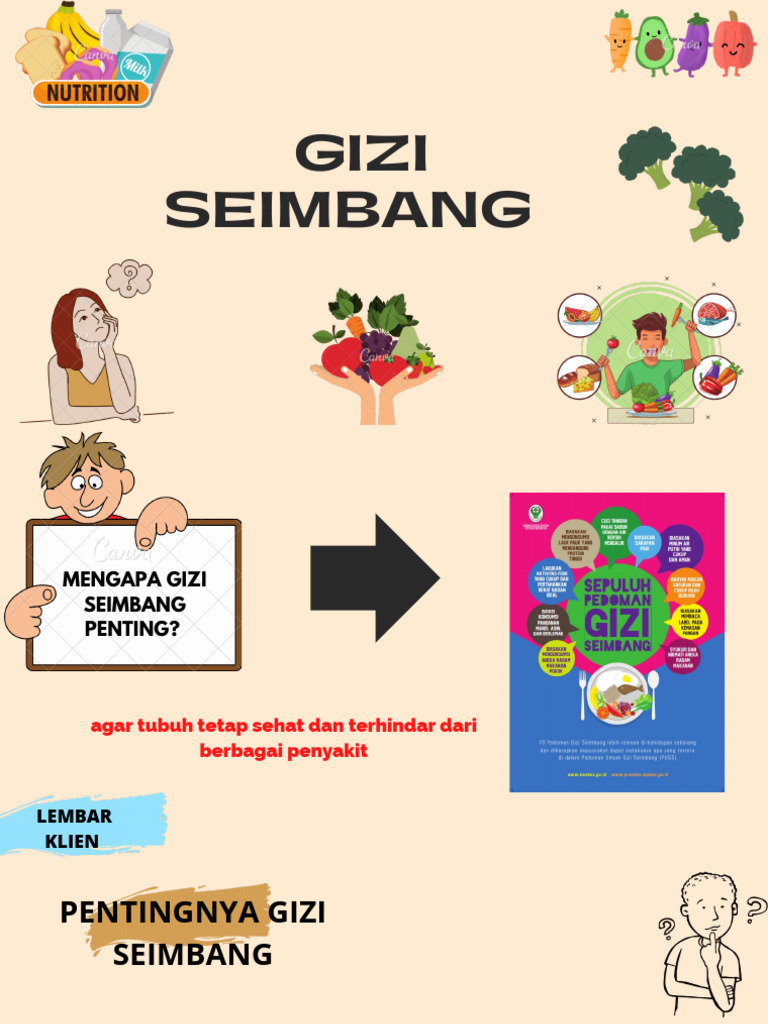 Pentingnya Gizi Seimbang untuk Kesehatan | PDF