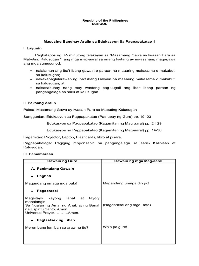 Lesson Plan EduPag | PDF