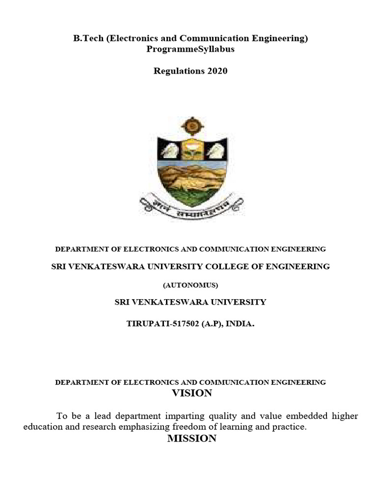 ECE B.Tech Syllabus 2021 22 | PDF | Pointer (Computer Programming ... ECE B.Tech Syllabus 2021 22 | PDF | Pointer (Computer Programming ...
