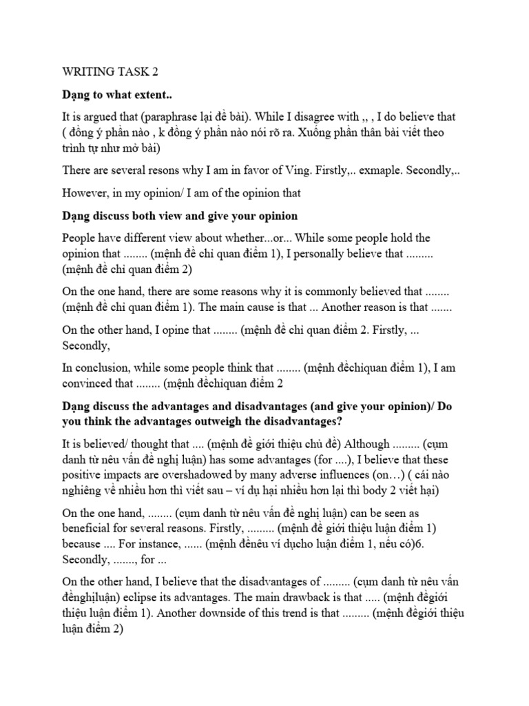 Writing Task 2 | PDF