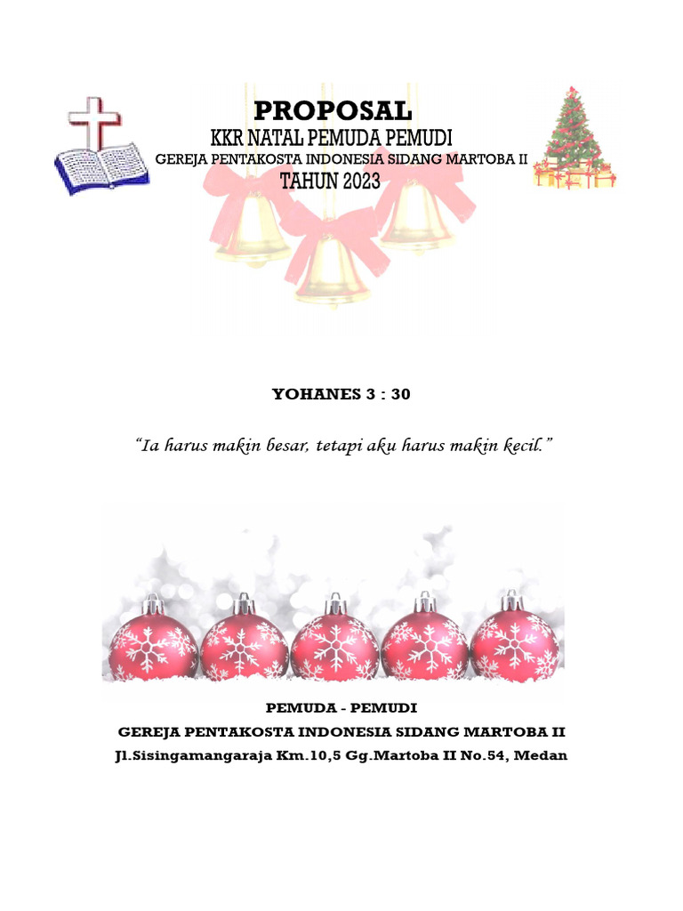 Proposal Natal 2023 | PDF | Agama & Spiritualitas