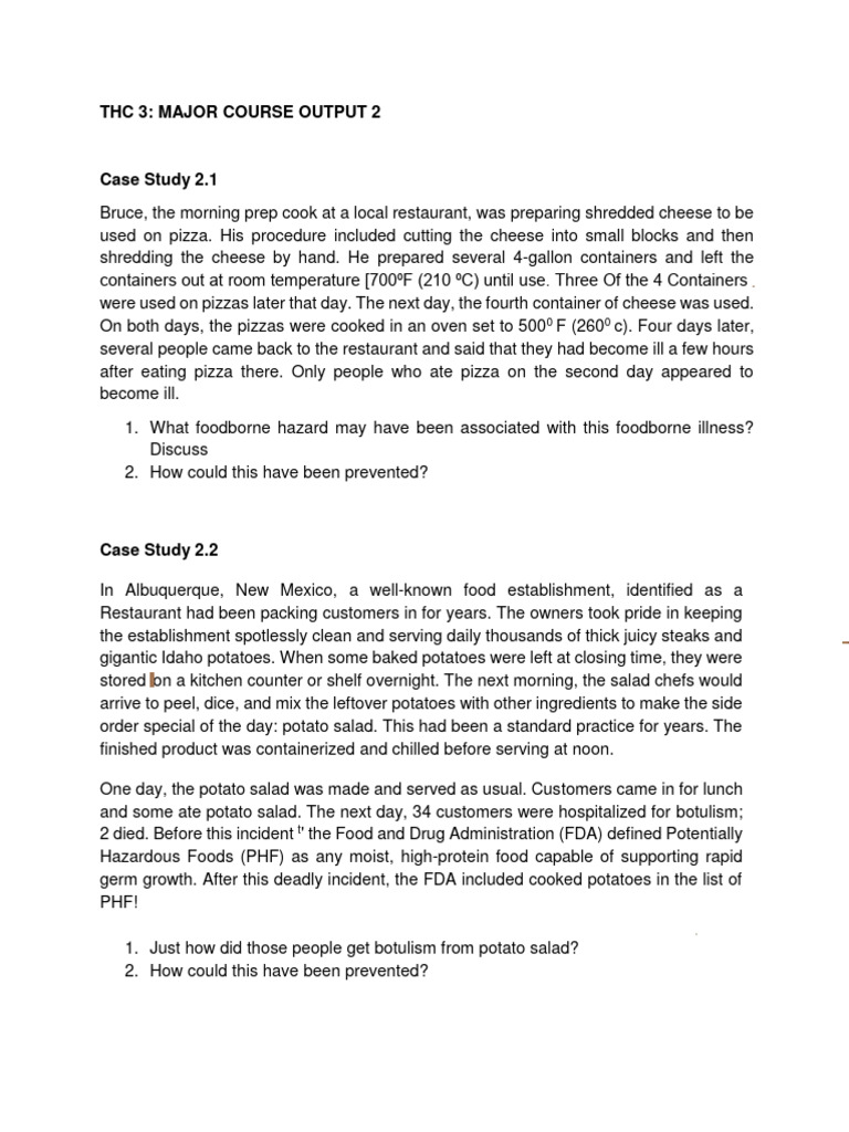 THC3 Mco 2 | PDF | Pizza | Meal