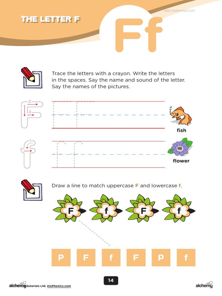 Worksheet - The Letter FF | PDF