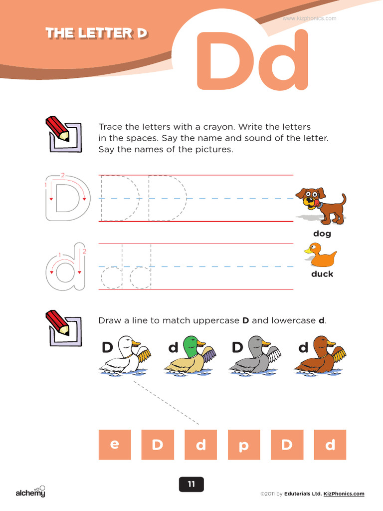Worksheet - The Letter DD | PDF