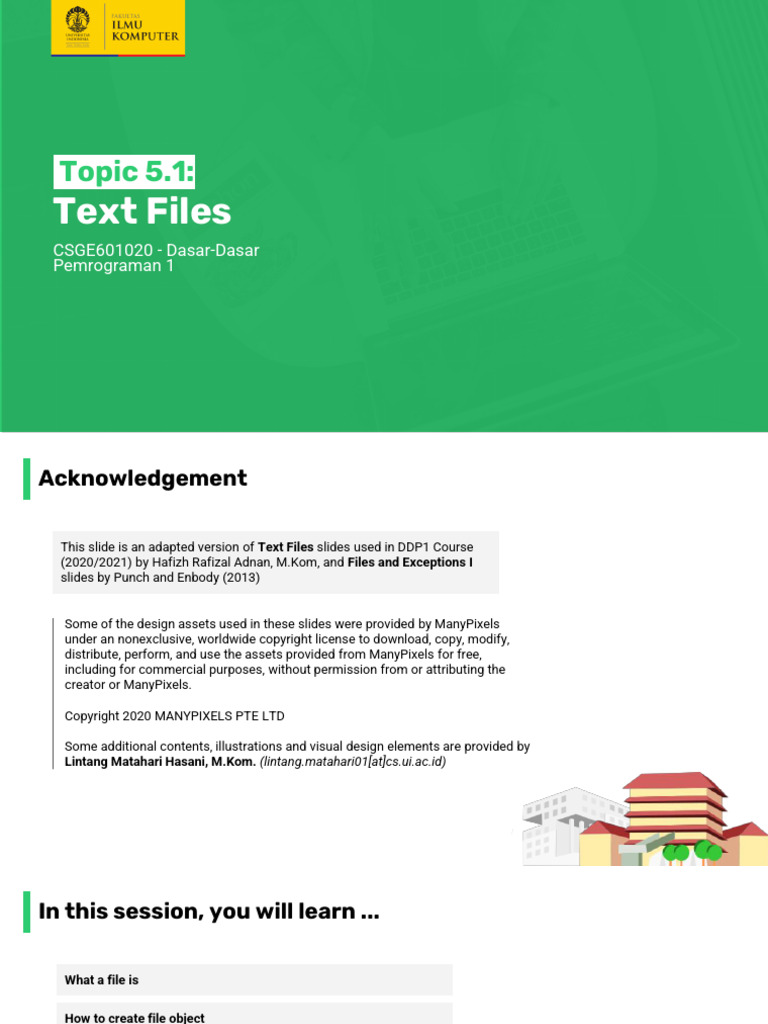 5.1 - Text Files | PDF | Computer File | Text File