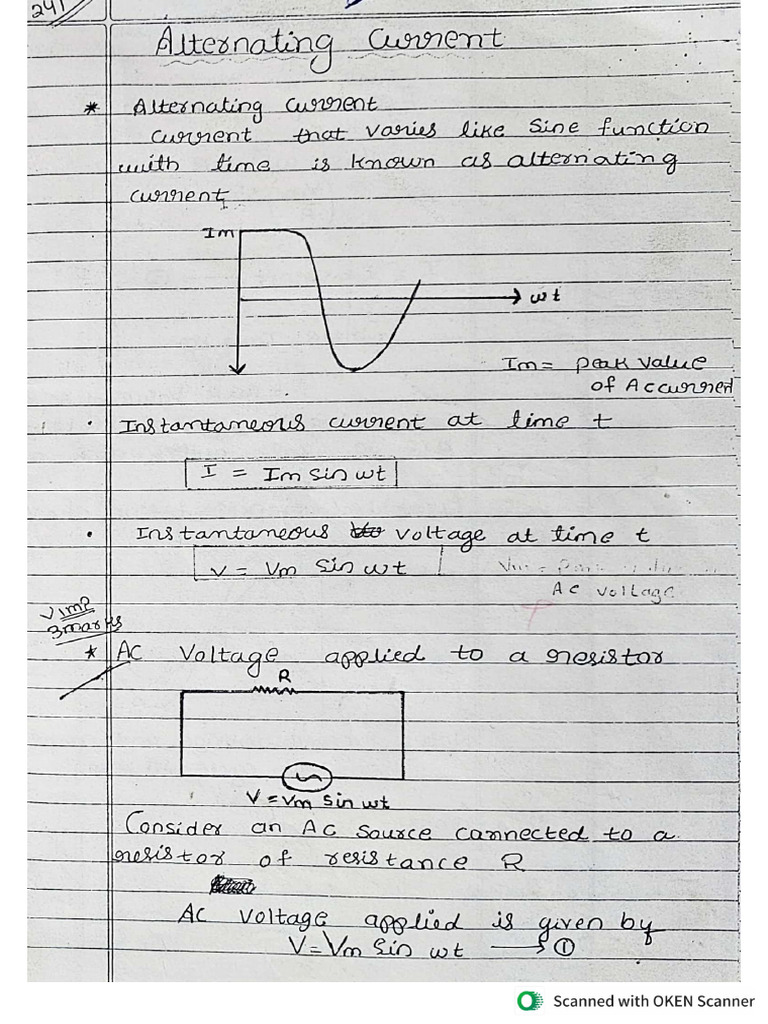 Alternating Current | PDF