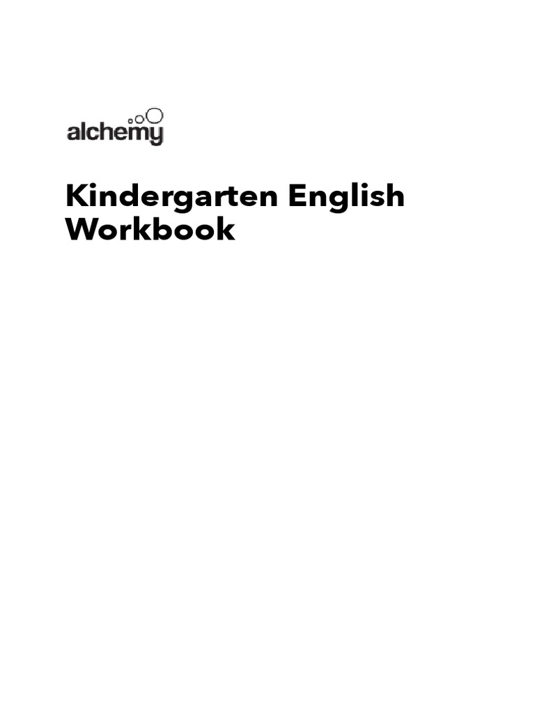 Kindergarten English Workbook | PDF | Fish | Frog