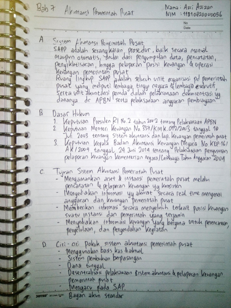 Azri Azizan - 11210820000056 - 5A - Resume ASP 7 | PDF