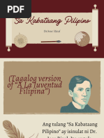 TULA - Sa Panahon NG Kilusang Propaganda | PDF