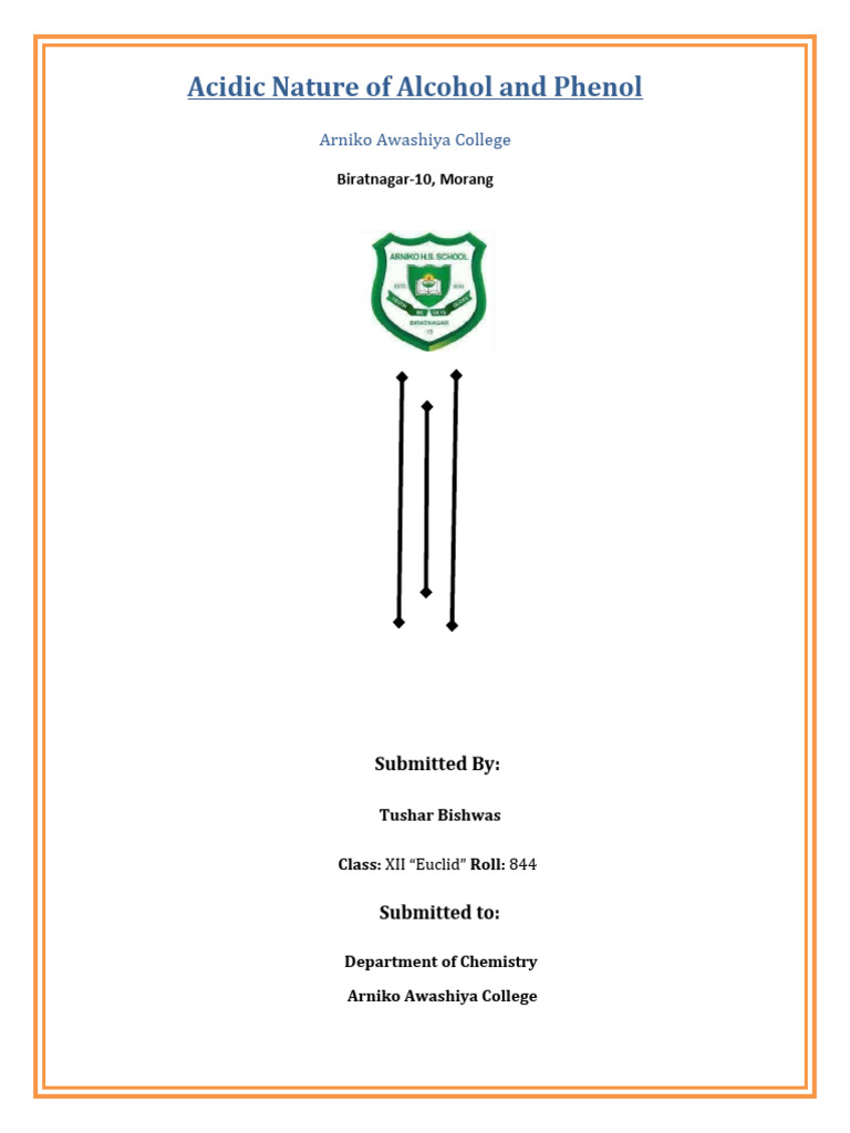 Chemistry Project Class 12 | PDF | Acid | Ion