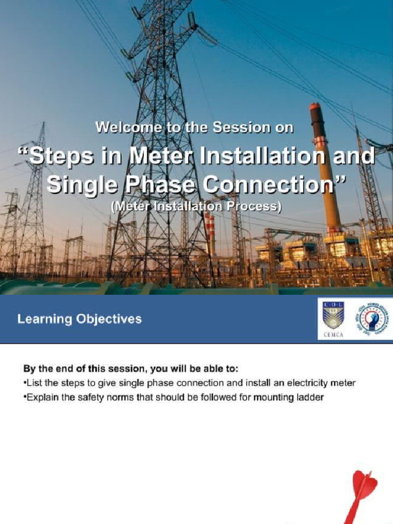 Single Phase Meter Installation | PDF