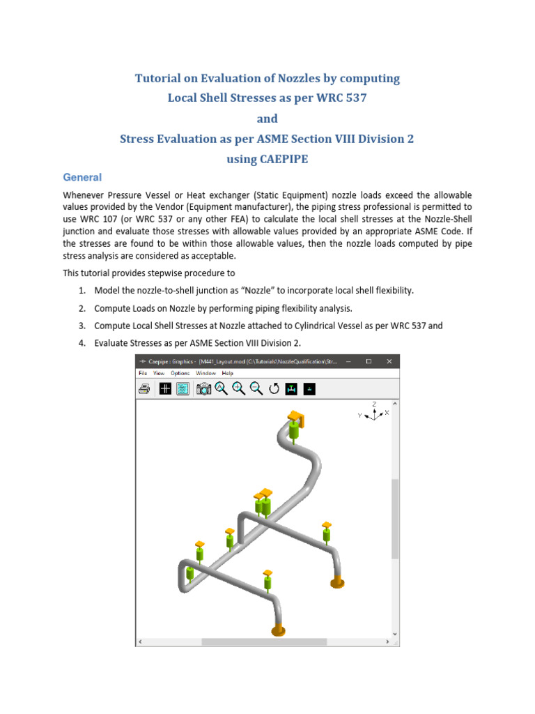NozzleQualification WRC537 | PDF | Stress (Mechanics) | Bending
