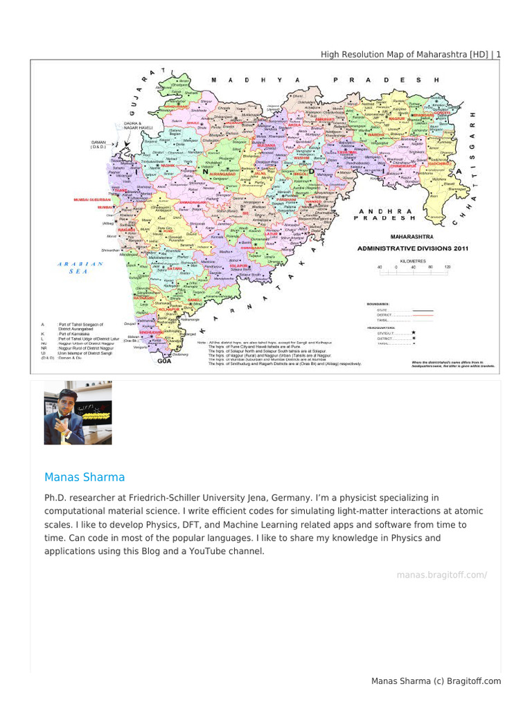 High Resolution Map of Maharashtra (HD) | PDF