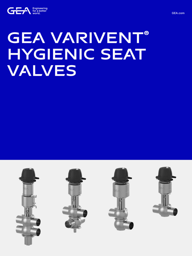 Varivent Seat Valves Catalog 262492 | PDF | Valve | Pipe (Fluid Conveyance)
