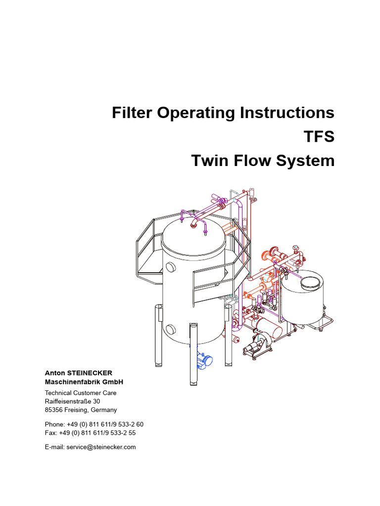 Steinecker - TFS Twin Filter System - IOM | PDF | Filtration ...