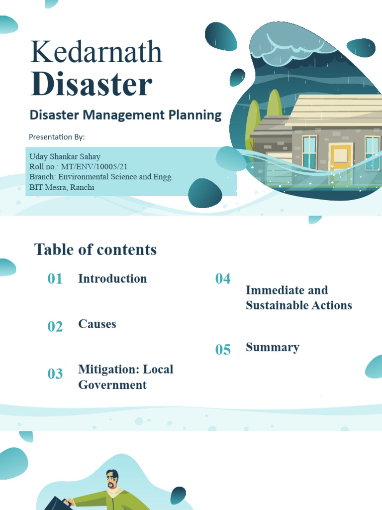 Kedarnath Disaster - Disaster Management and Planning | PDF | Emergency ...