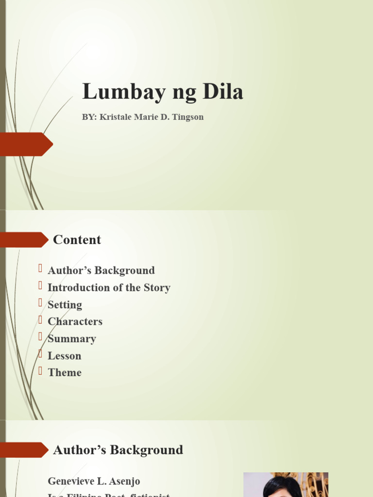 Lumbay NG Dila | PDF | Works | Prose