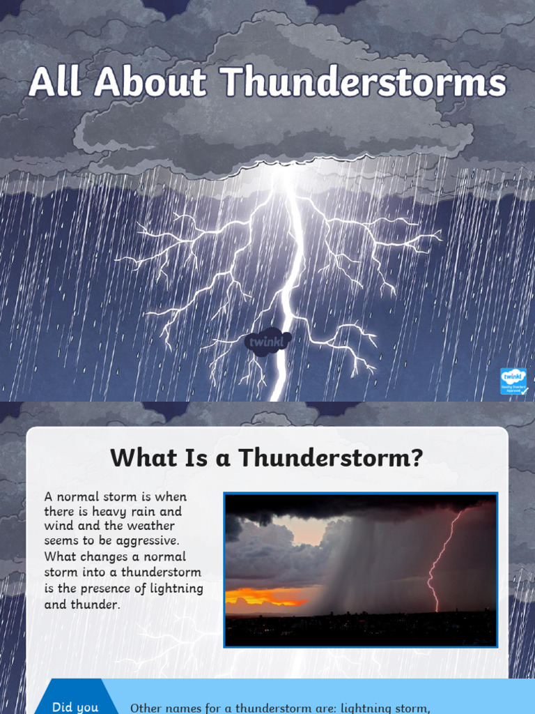 Understanding Thunderstorms and Safety | PDF | Thunderstorm | Lightning