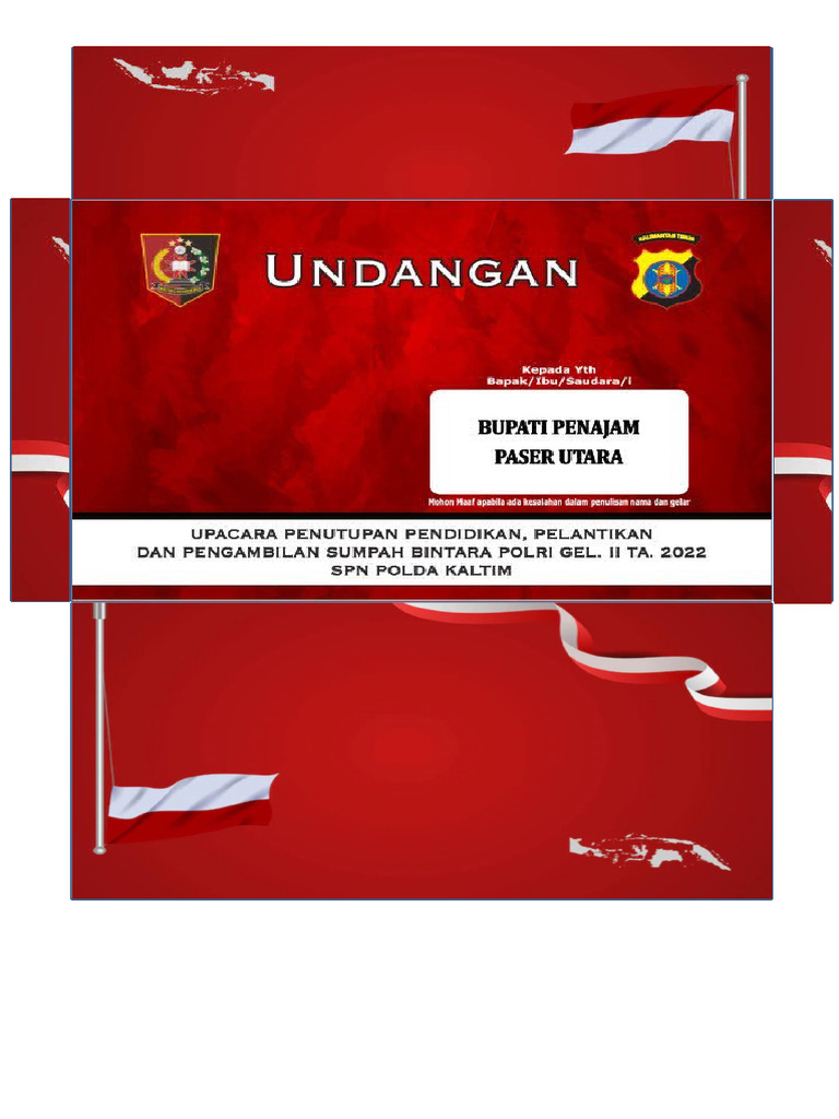 Template Amplop Tanggung | PDF