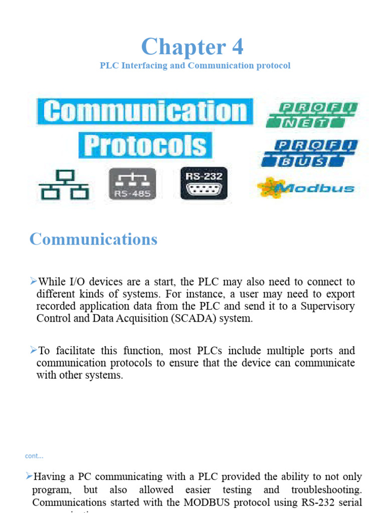 PLC Communication Protocols Overview | PDF | Programmable Logic ...