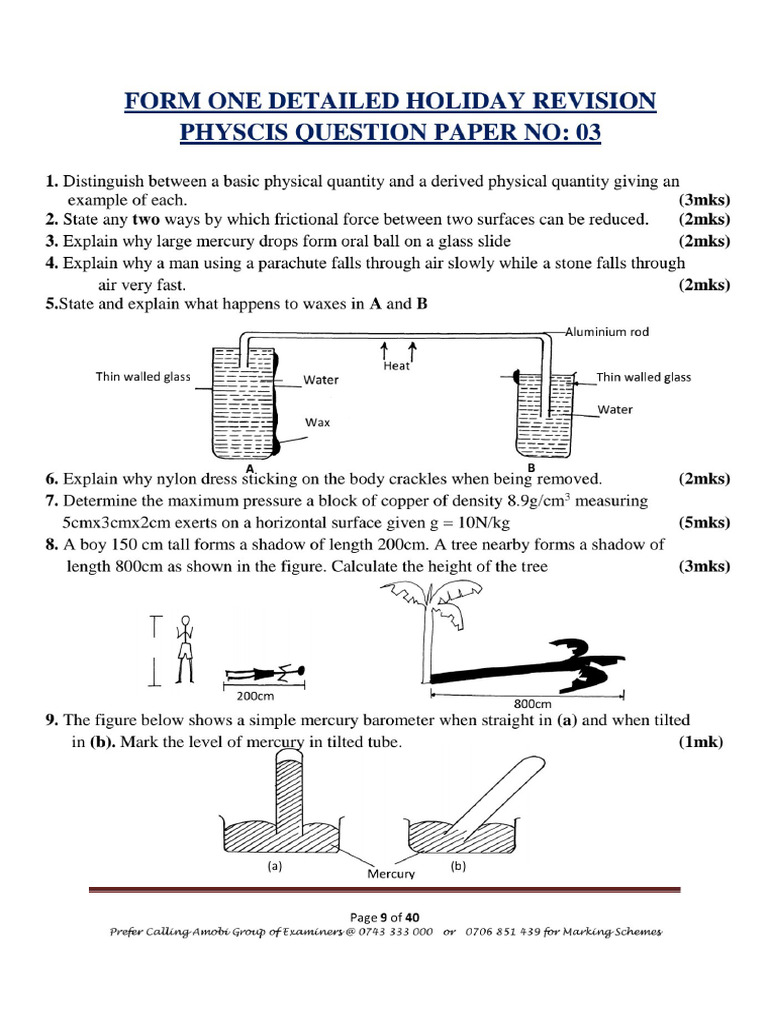 Physics Form 1 | PDF