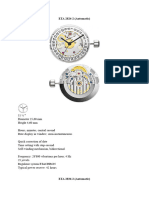 NH35A Movement Technical Guide | PDF | Clock | Mechanical Engineering