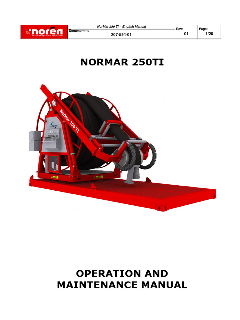 NorMar 250-350 TI Manual Completo | PDF | Adhesive | Pump