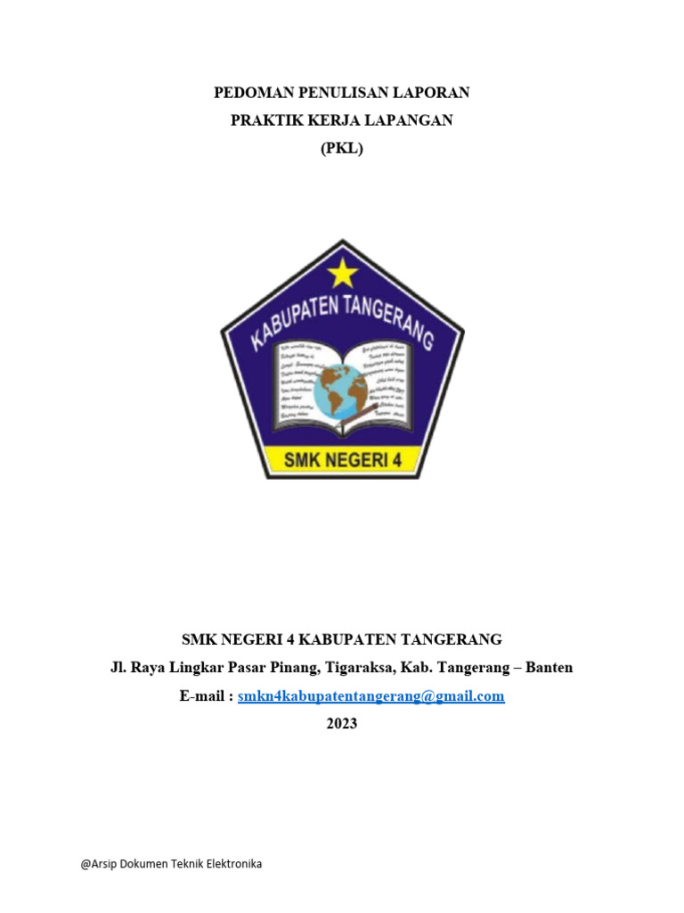 Format Penulisan PKL-1 | PDF