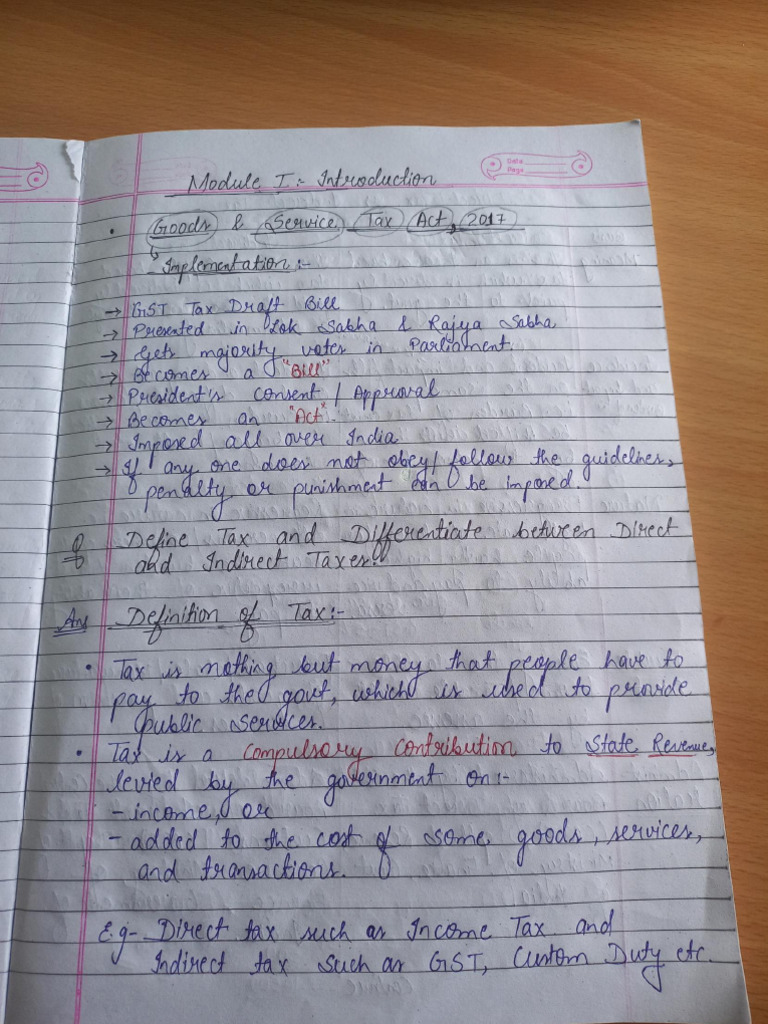 GST Notes | PDF
