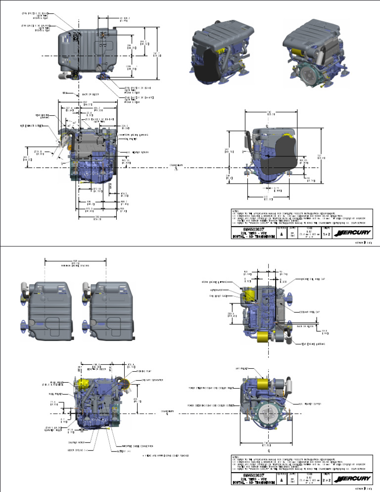 Marine Engine Installation Guide | PDF | Engines | Manual Transmission