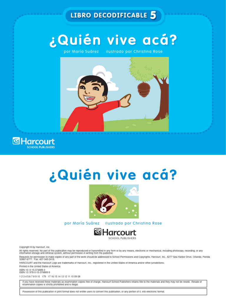 Libro - Decodificable - 5 Quién Vive Acá | PDF