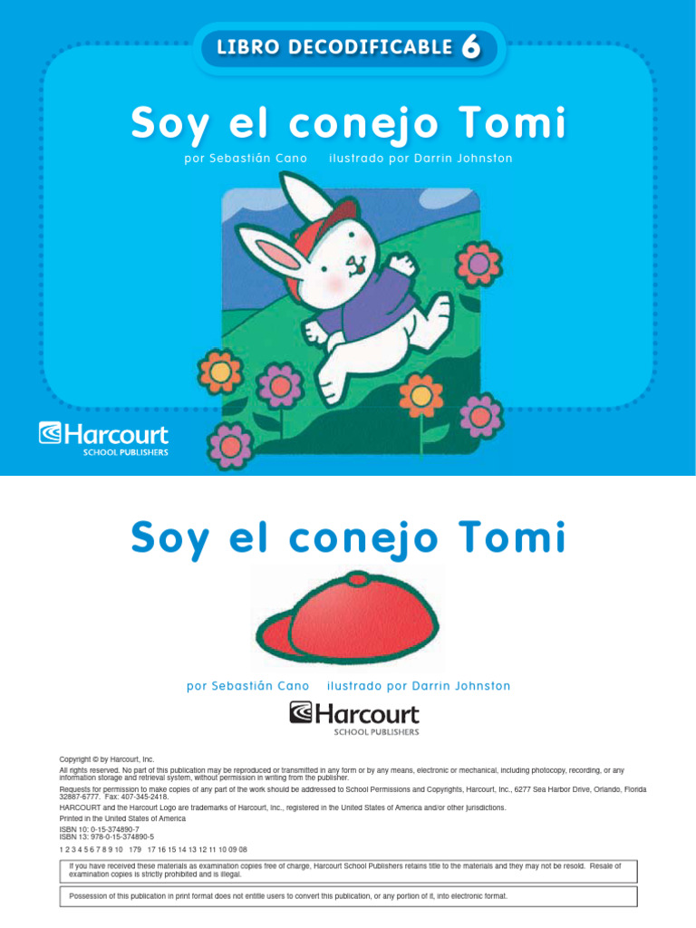 Libro - Decodificable - 6 Soy El Conejo Tomi | PDF | Monopolio ...