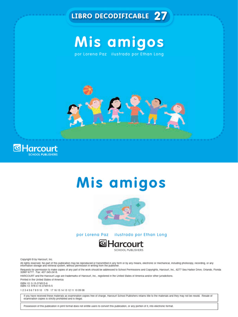 Libro - Decodificable - 27 Mis Amigos | PDF