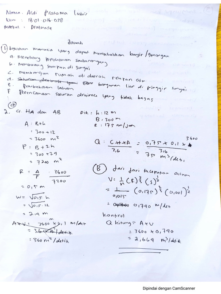 Aldi Pratama Lubis Drainase | PDF