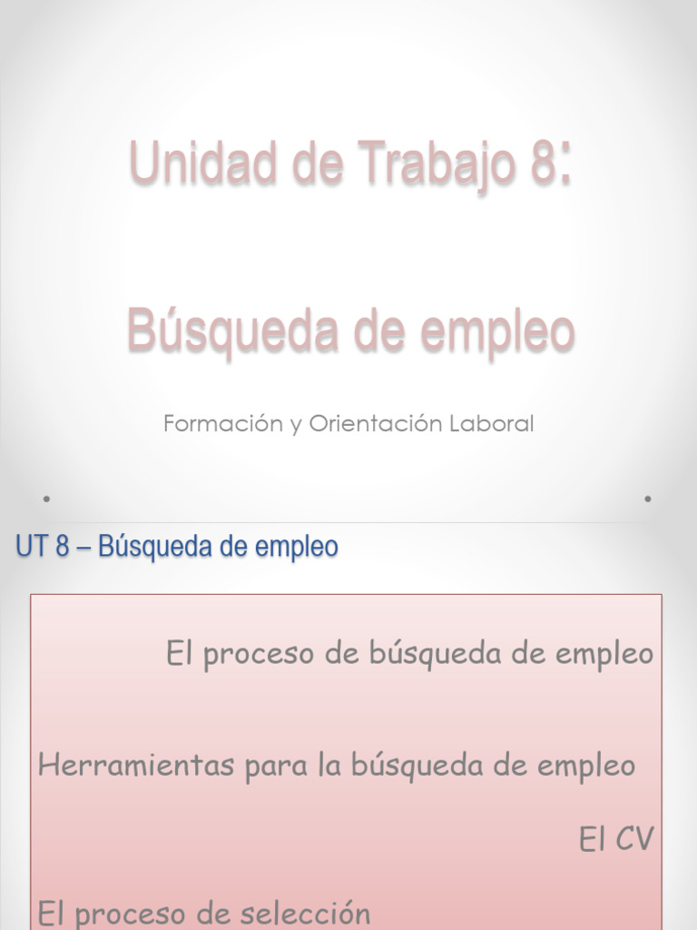 UT 8 - Búsqueda de Empleo-1 | PDF | Blog