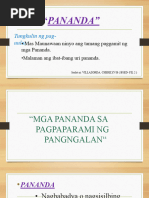 Mga Pananda | PDF